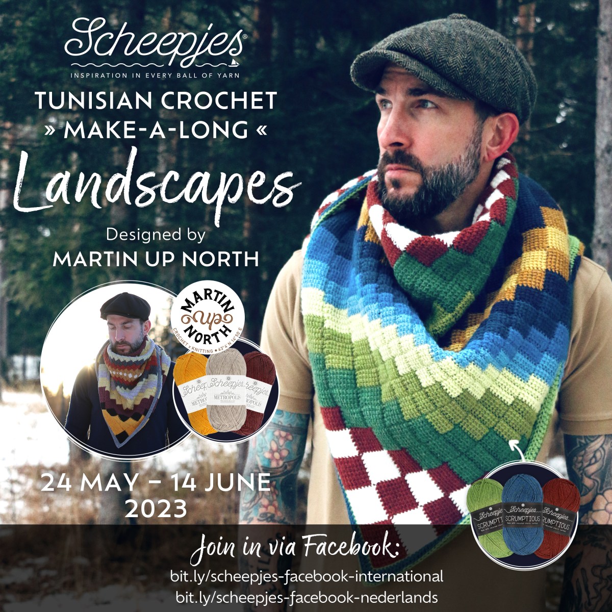 “Landscapes” Scheepjes Tunisian Crochet Make-A-Long – Announcement ...