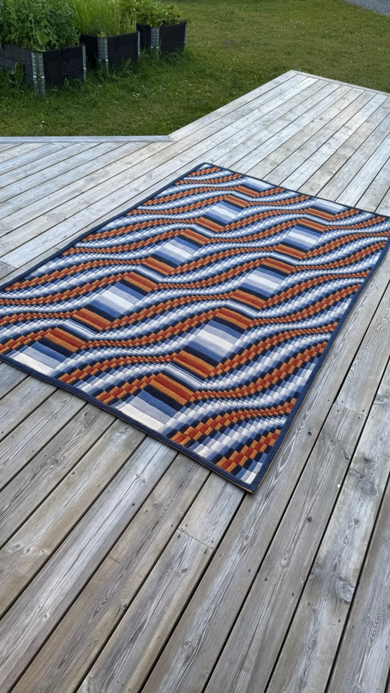 The ”Hooked On A Feeling” Tunisian crochet blanket – Martin Up North